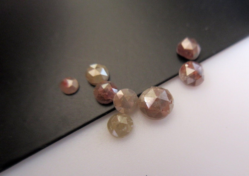 Rose Cut Diamond Loose, Rough Diamond Rose Cut, Red Raw Diamond ...