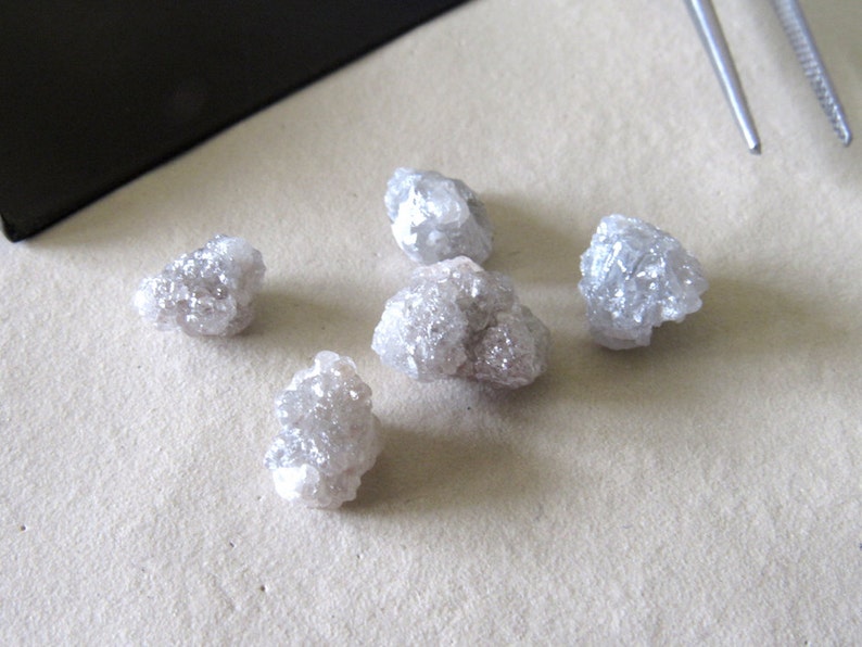 1 Piece 8mm White Raw Uncut Diamond Loose Natural Rough Uncut - Etsy