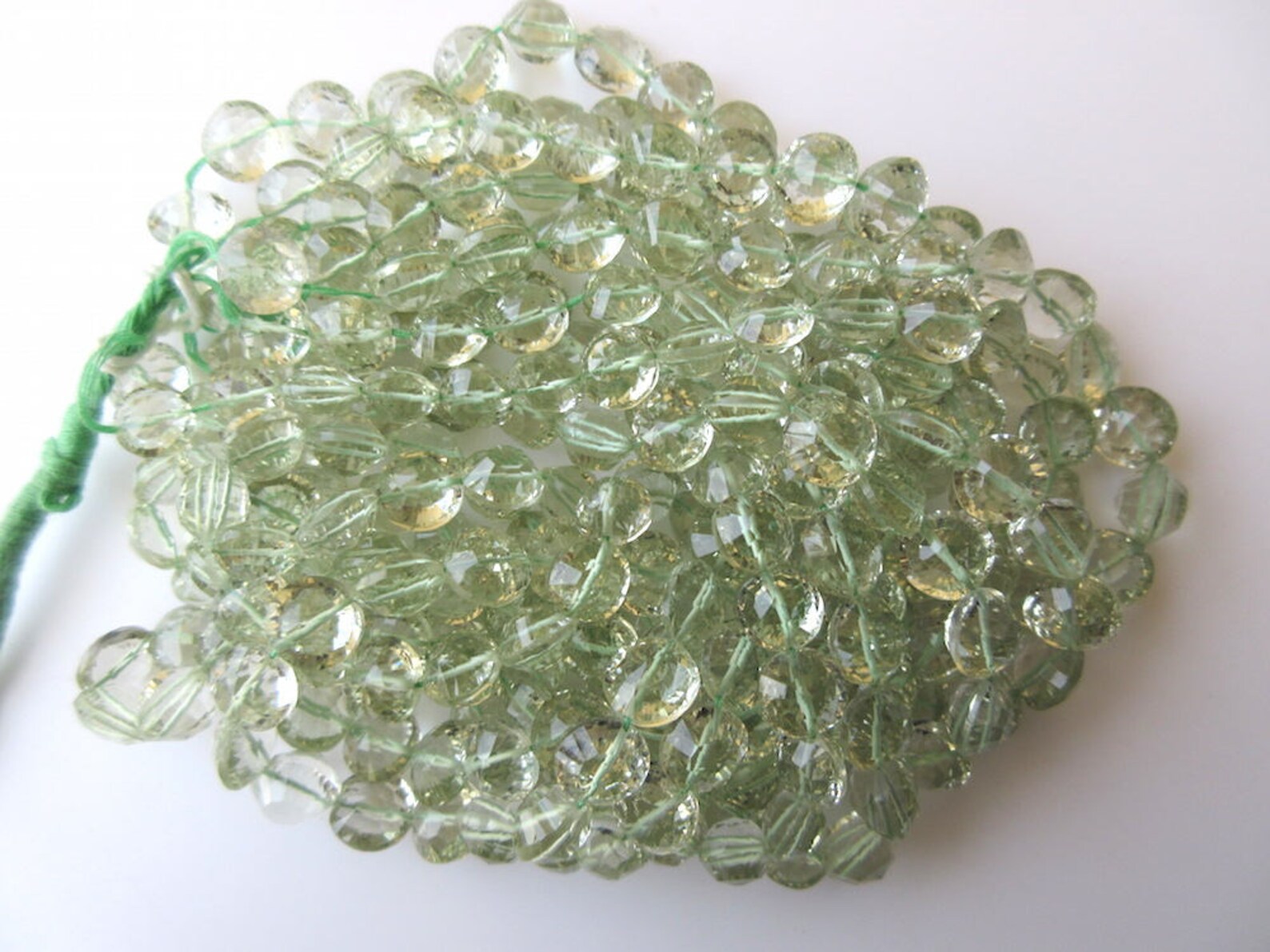 Green Amethyst Concave Cut Beads Concave Cut Round Green - Etsy India