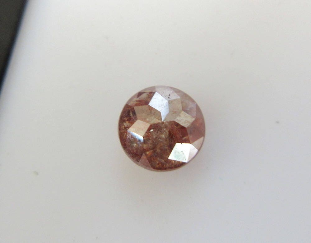 5mm Round Shaped Red Diamond Rose Cut Loose Cabochon Faceted | Etsy