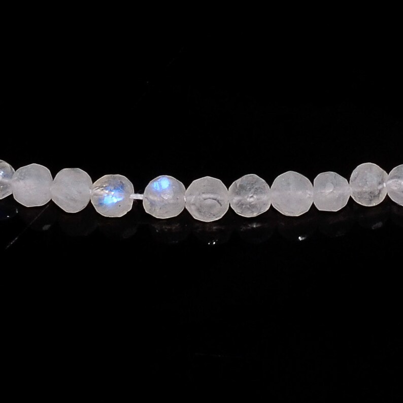 5 Strands Rainbow Moonstone Faceted Round Beads 3mm Round - Etsy