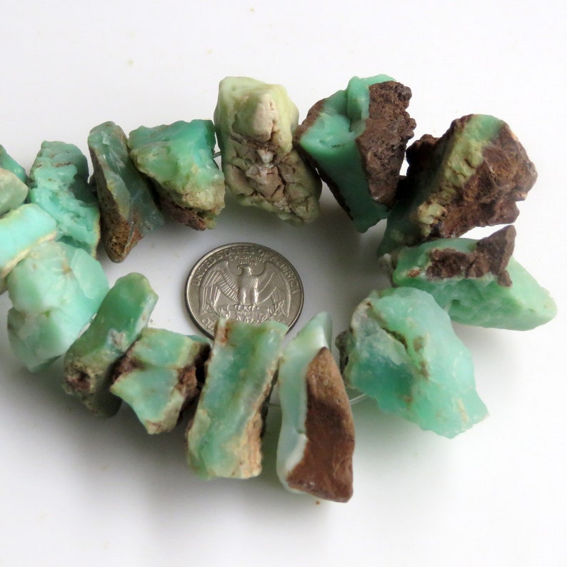 Huge Natural Raw Chrysoprase Gemstone Beads Chrysoprase - Etsy