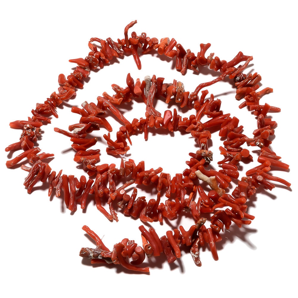 Natural Coral Beads Coral Branch Top Drilled Original - Etsy