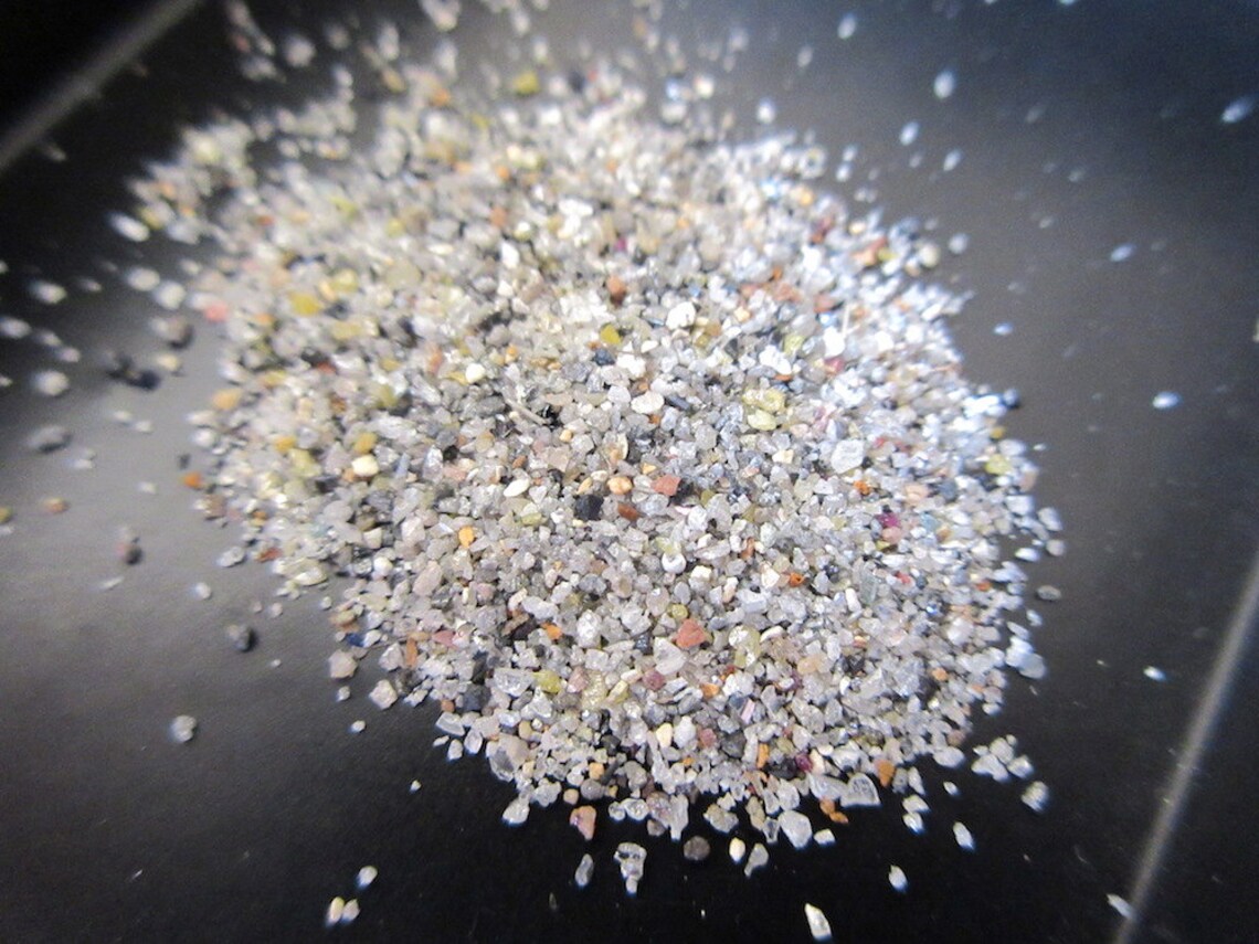 5 CTW Natural Black/White/Red/Yellow Color Diamond Dust | Etsy