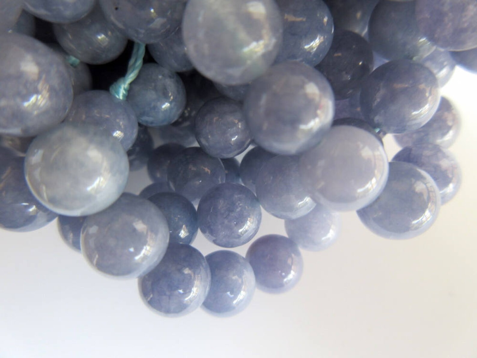 Blue Quartz Large Hole Gemstone Beads 8mm Blue Quartz Smooth - Etsy