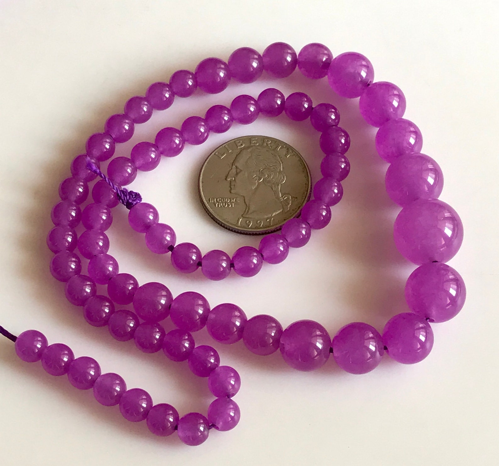 6mm to 13mm Hot Pink Jade Round Beads Pink Jade Smooth Round - Etsy