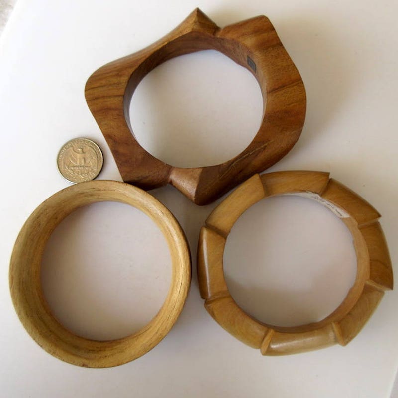 Wooden Bangles - Etsy