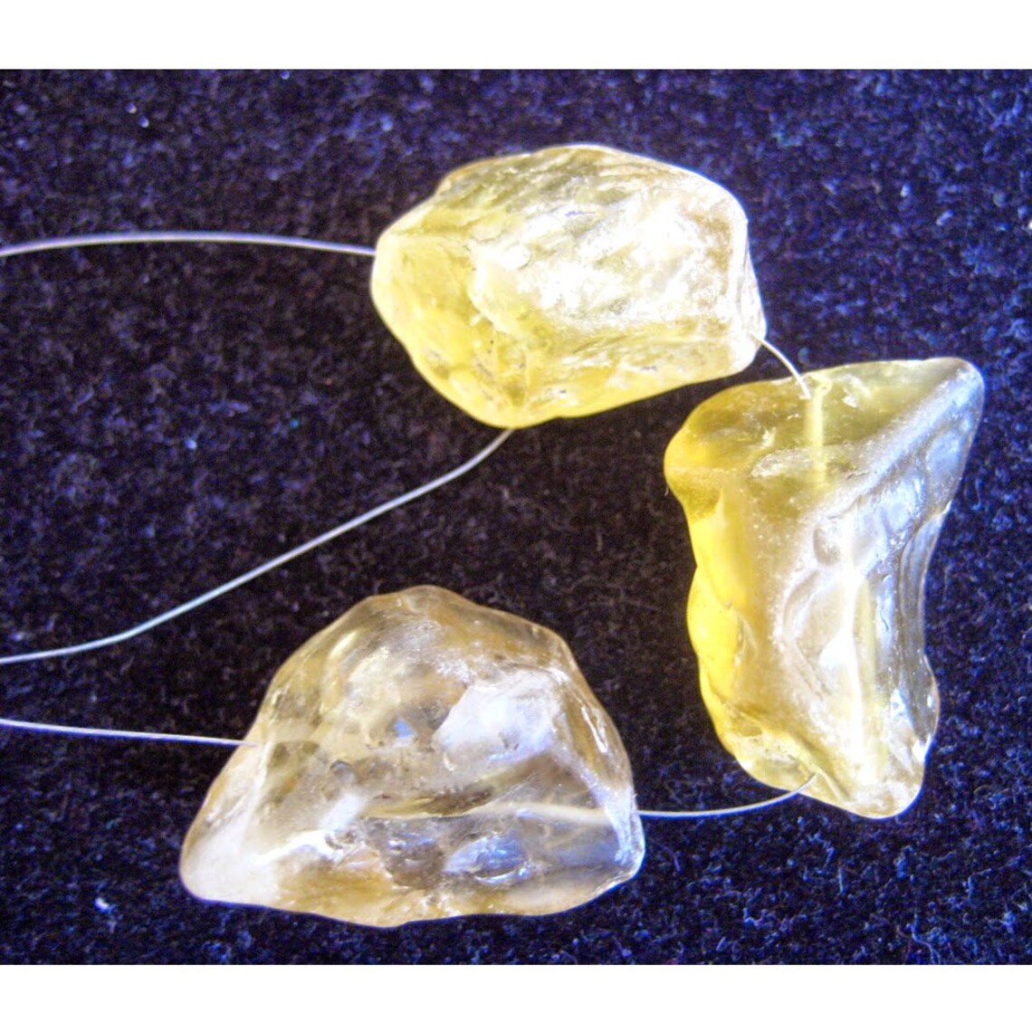 Citrine Stone Citrine Rough Stone Large 1mm Hole Raw Citrine - Etsy