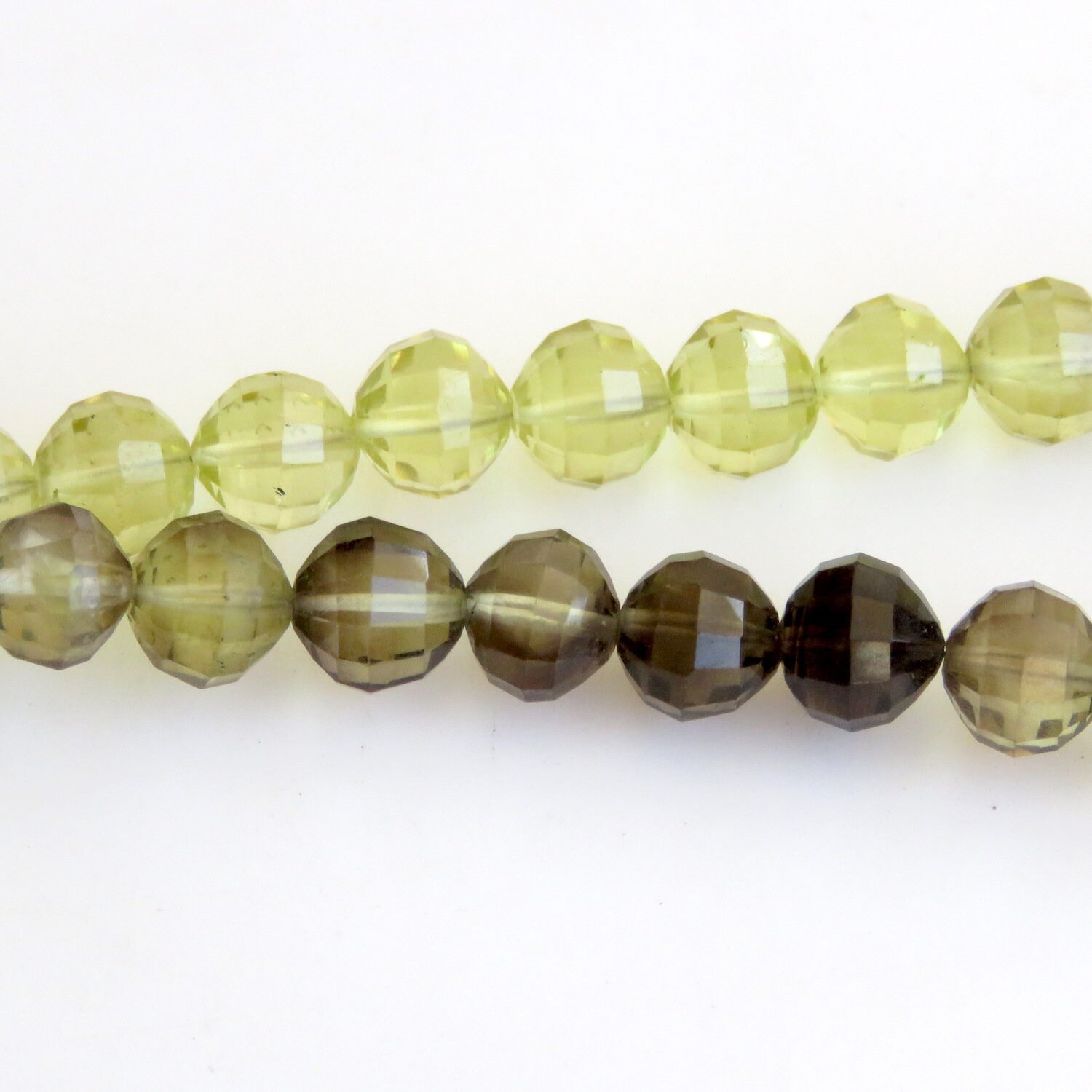 Bi Color Shaded Two Tone Yellow Brown Quartz Faceted Step Cut - Etsy