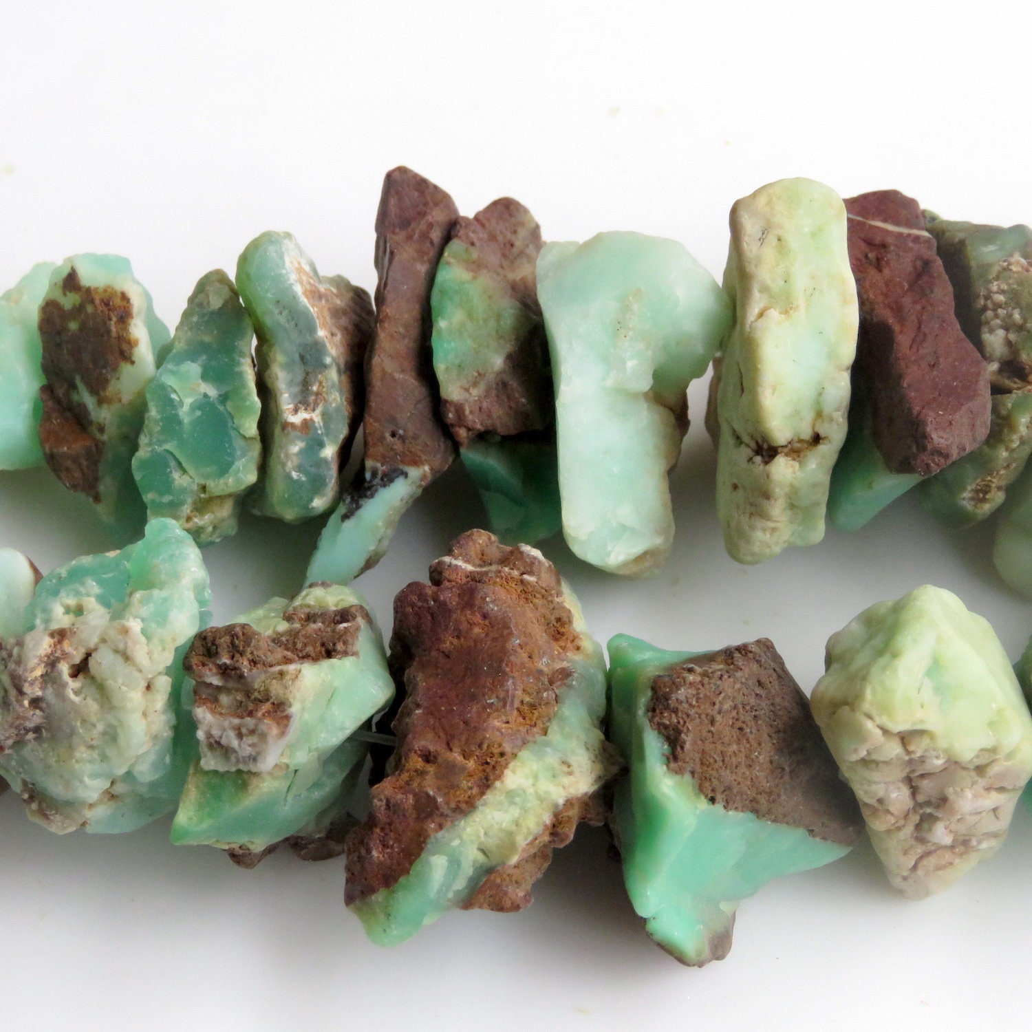 Huge natural Raw Chrysoprase Gemstone Beads Chrysoprase | Etsy