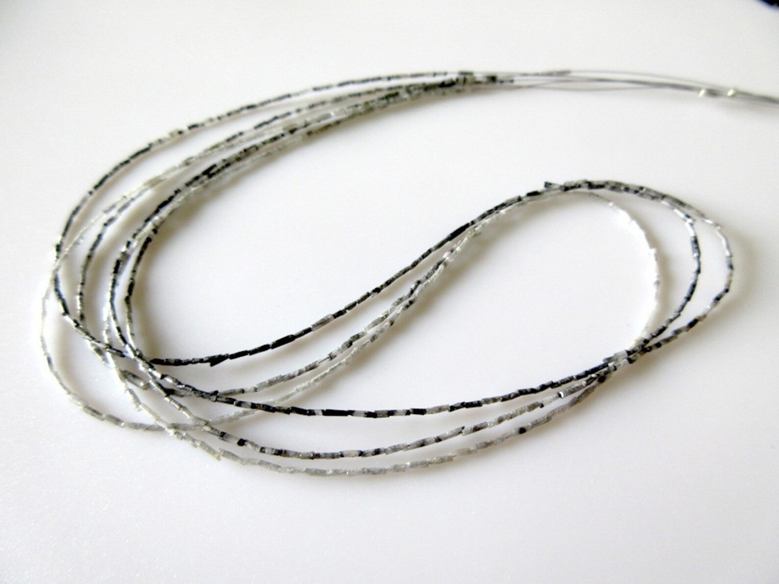 16 Inches Natural Grey Raw Diamond Sticks Pipe Beads Uncut | Etsy