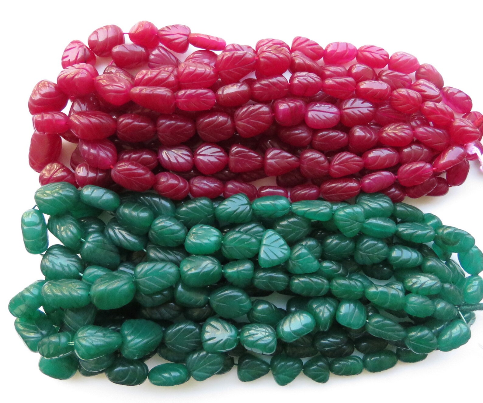 Green Jade Carved Tumble Beads Green Jade Tumbles 15mm to - Etsy