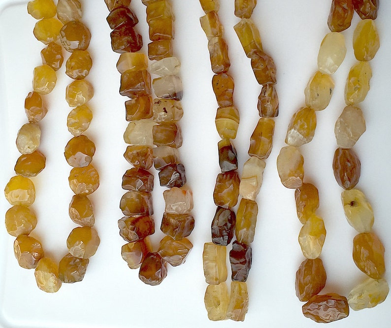 Yellow Onyx Beads Natural Hammered Rough Onyx Gemstone Beads - Etsy