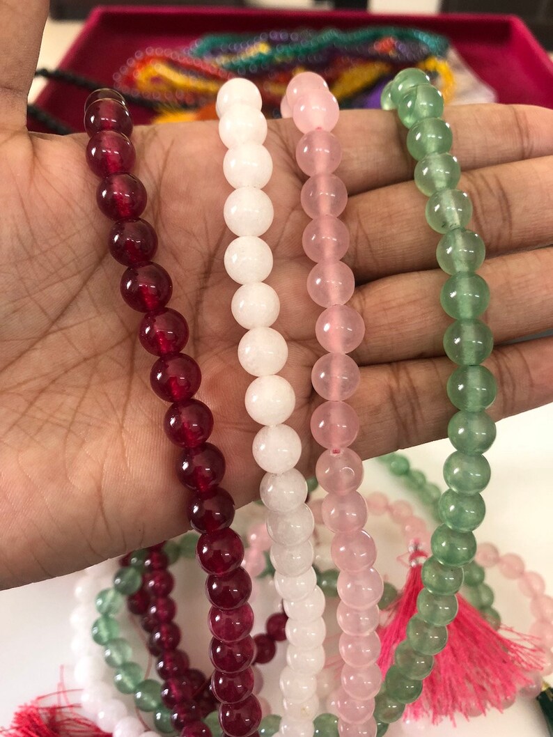 Gemstone Prayer Beads 108 Mala Beads Yoga Beads Meditation - Etsy