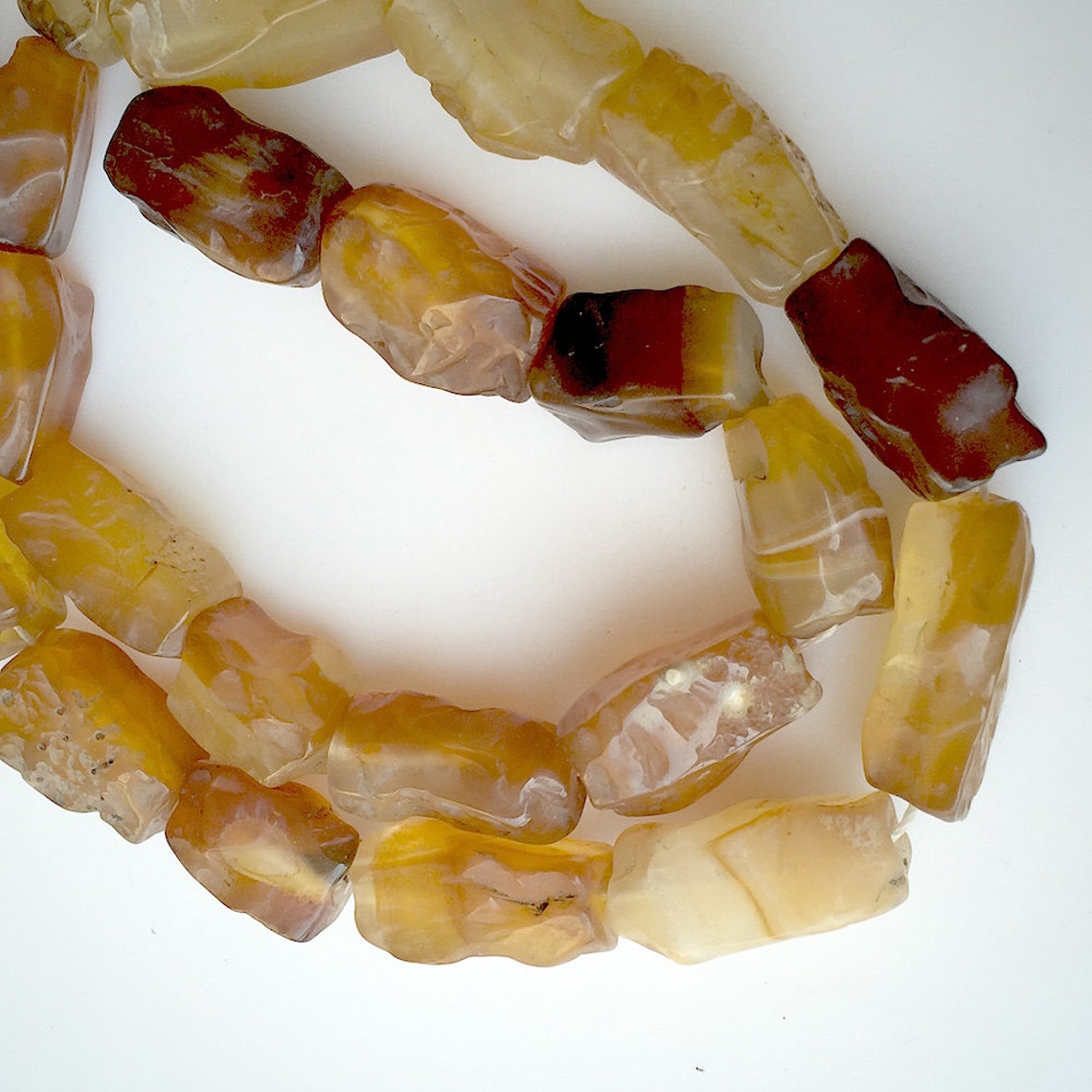 Yellow Onyx Beads Natural Hammered Rough Onyx Gemstone Beads - Etsy