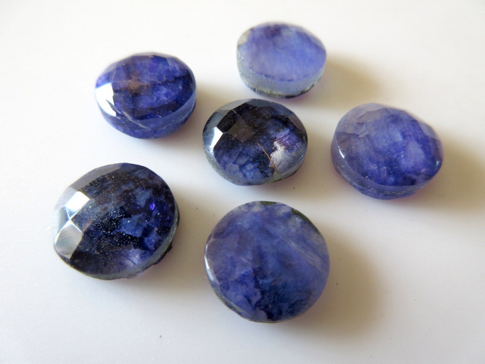 50 piezas de zafiro natural de 12 mm y cristal de cuarzo - Etsy México