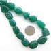 Green Jade Carved Tumble Beads, Green Jade Tumbles, 15mm to 22mm Green ...