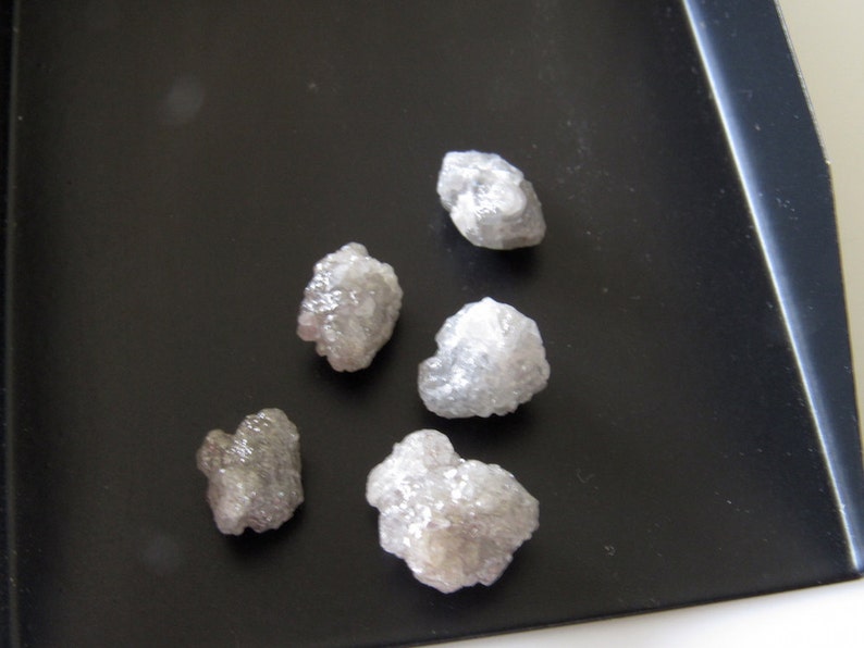 1 Piece 8mm White Raw Uncut Diamond Loose, Natural Rough Uncut Diamond ...