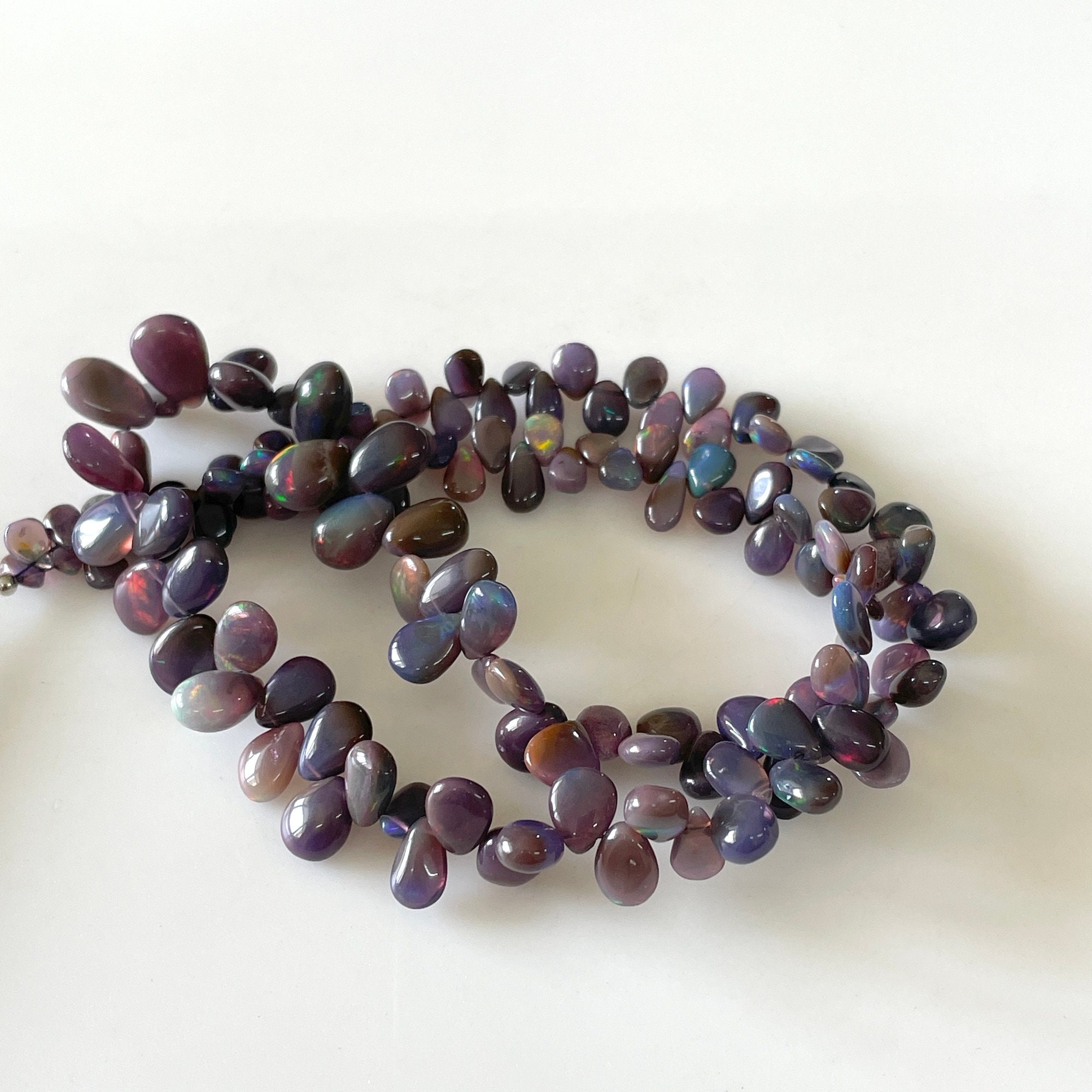 Ethiopian Opal Purple Color Treated Smooth Pear Shaped | Etsy