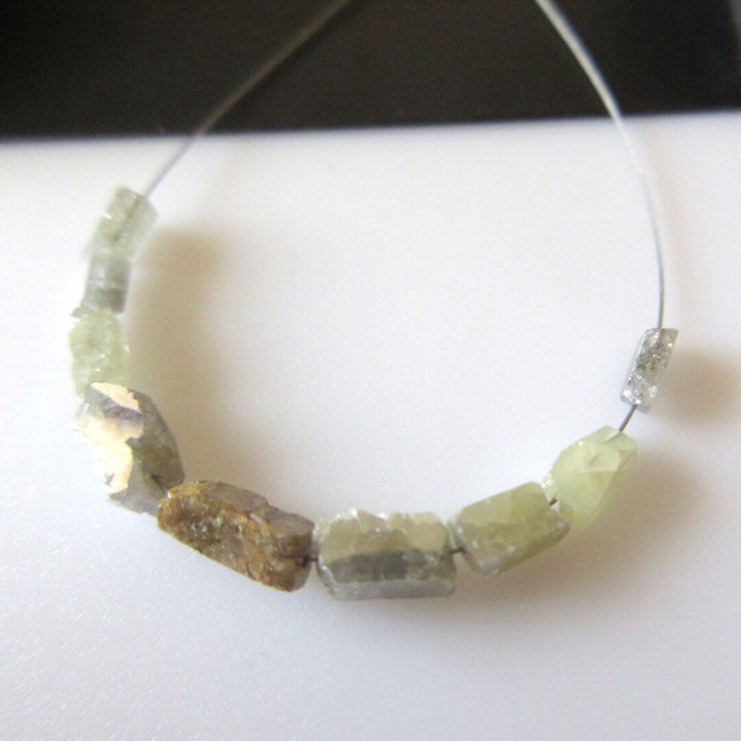 Grey Yellow Red Raw Rough Polished Diamond Sticks for Bar Necklace ...