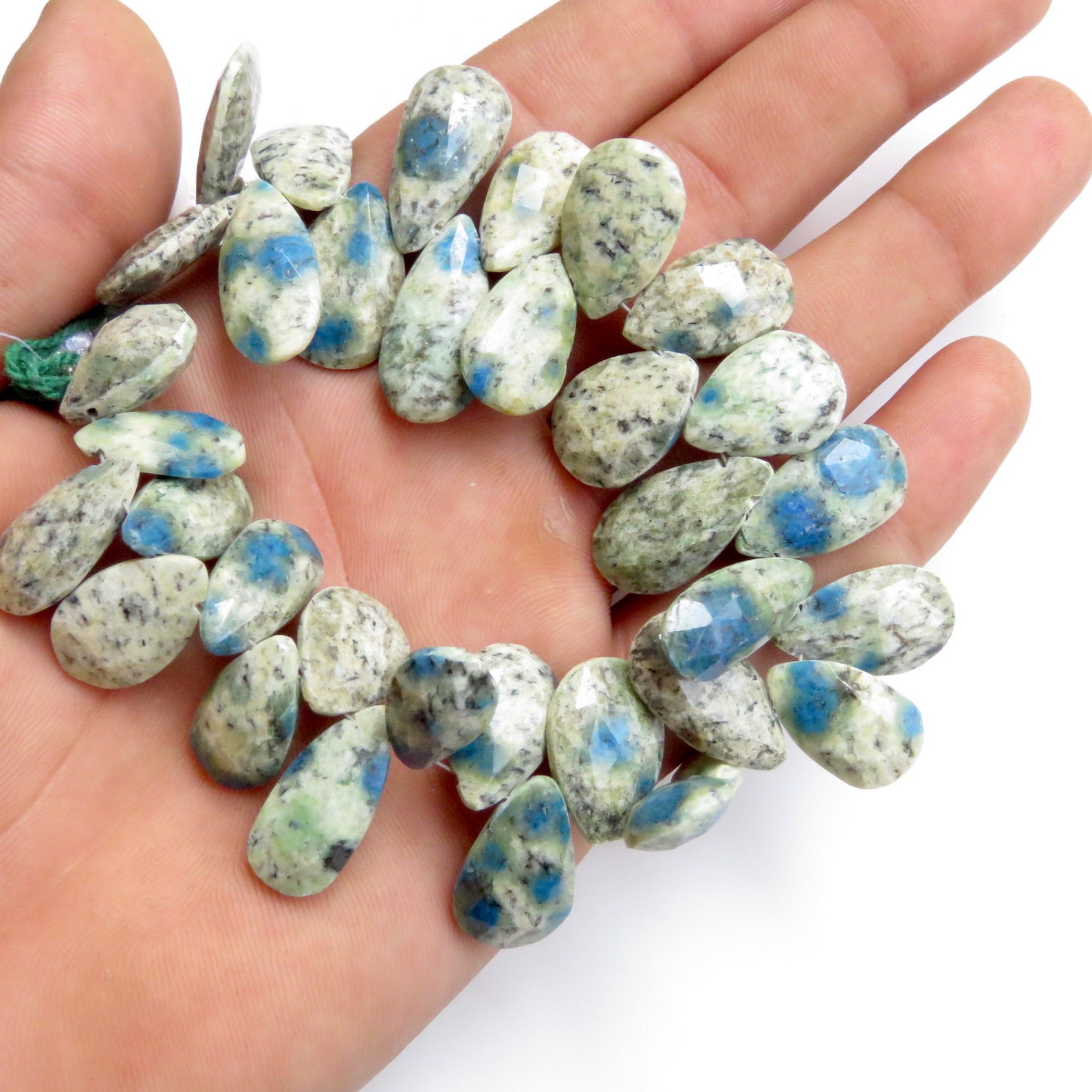 Natural K2 Briolette Beads Faceted K2 Pear Shaped Gemstone - Etsy