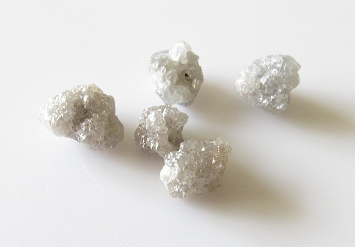 1 Piece 8mm White Raw Uncut Diamond Loose Natural Rough Uncut - Etsy