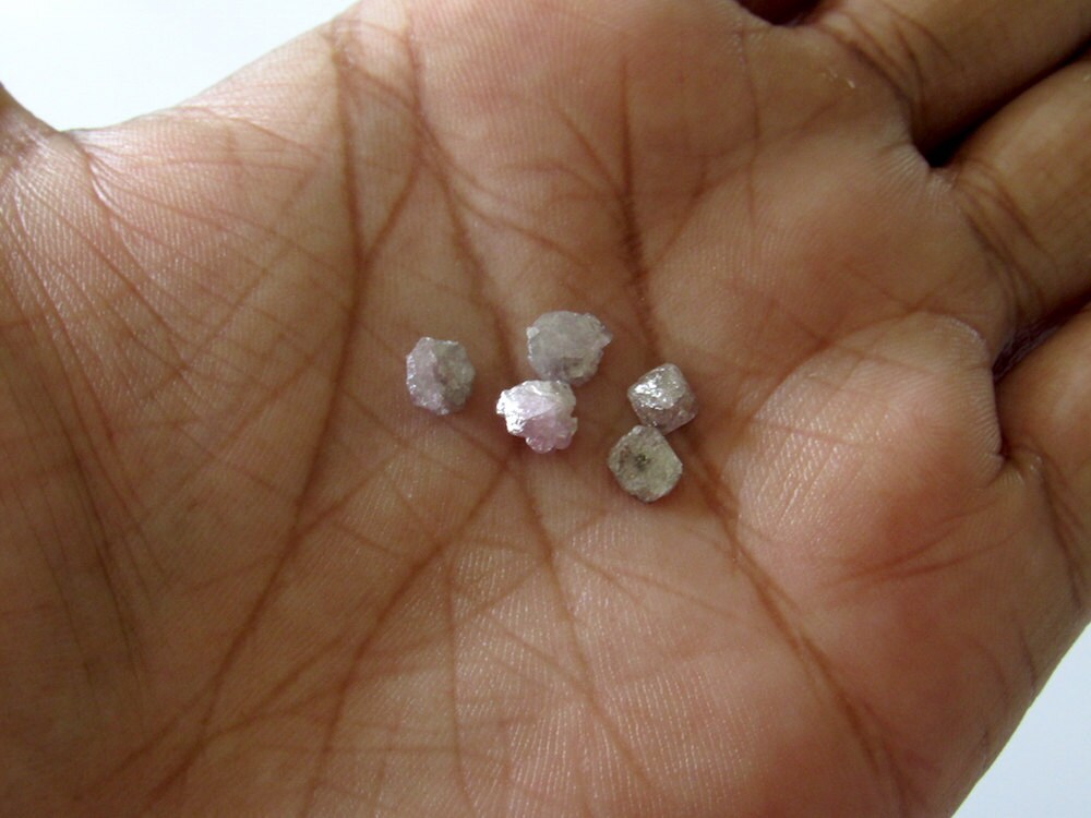 Pink Diamond Natural Diamond Rough Diamond Raw Diamonds | Etsy