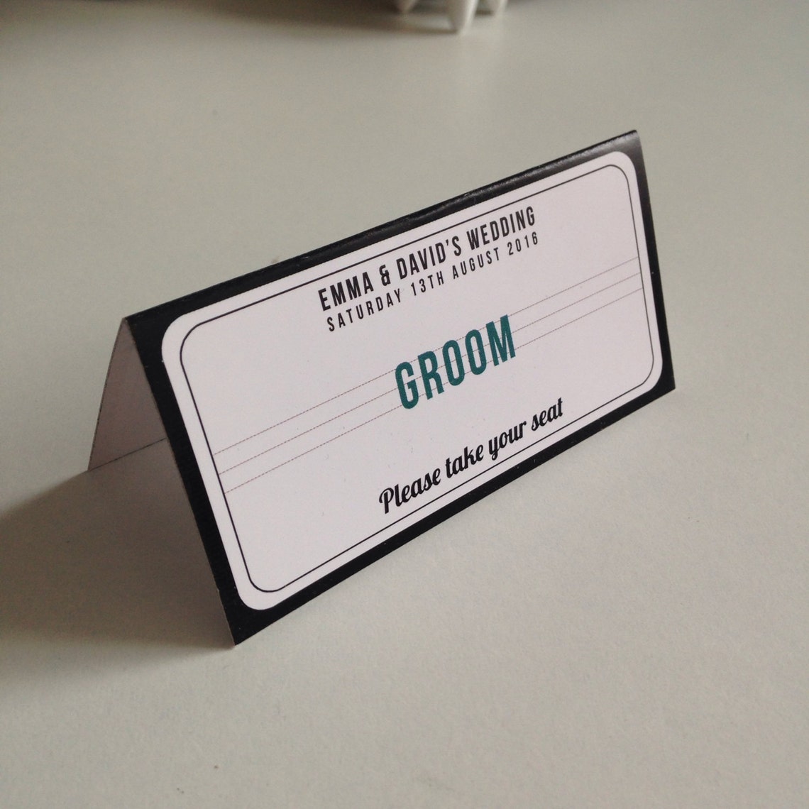 50 Personalised Movie / Cinema / Film Themed Table Place Cards - Etsy UK