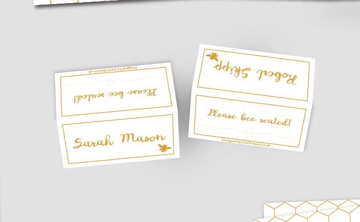 50 Honey Bee Themed Wedding Place Cards - Etsy