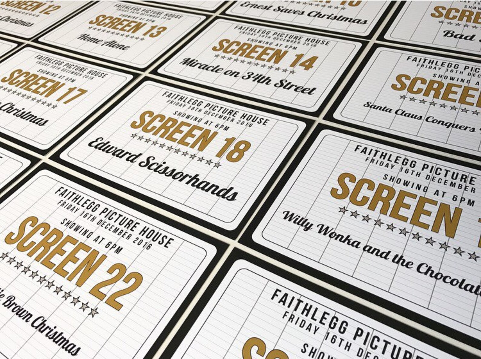 10 Personalised Cinema / Movie / Film Themed Wedding Table - Etsy UK