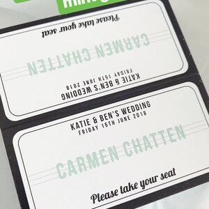 50 Personalised Movie / Cinema / Film Themed Table Place Cards - Etsy