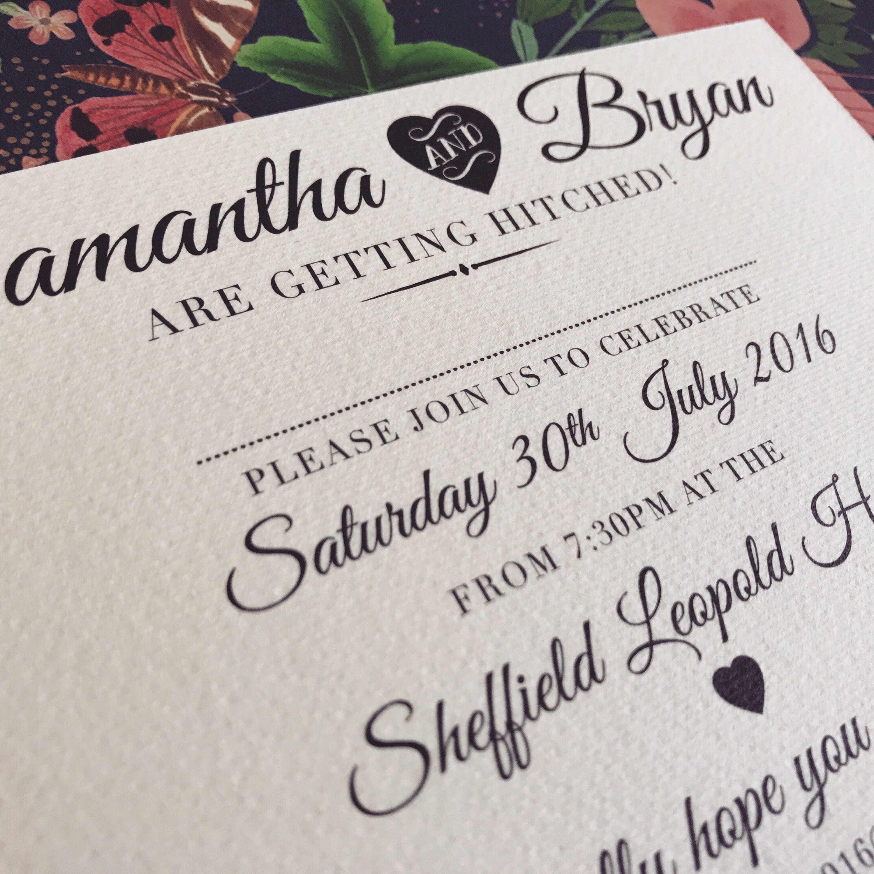 50 Cream Postcard Wedding Invitations. Textured Card. - Etsy UK