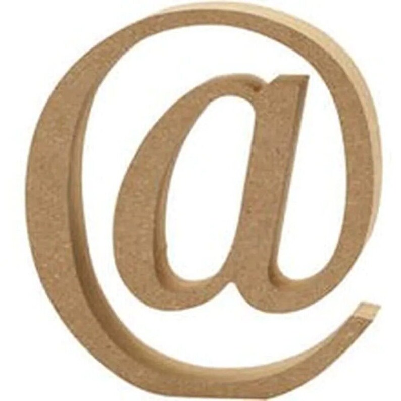 13cm 3D Wooden Alphabet Letters MDF Free Standing Hanging Decorate ...