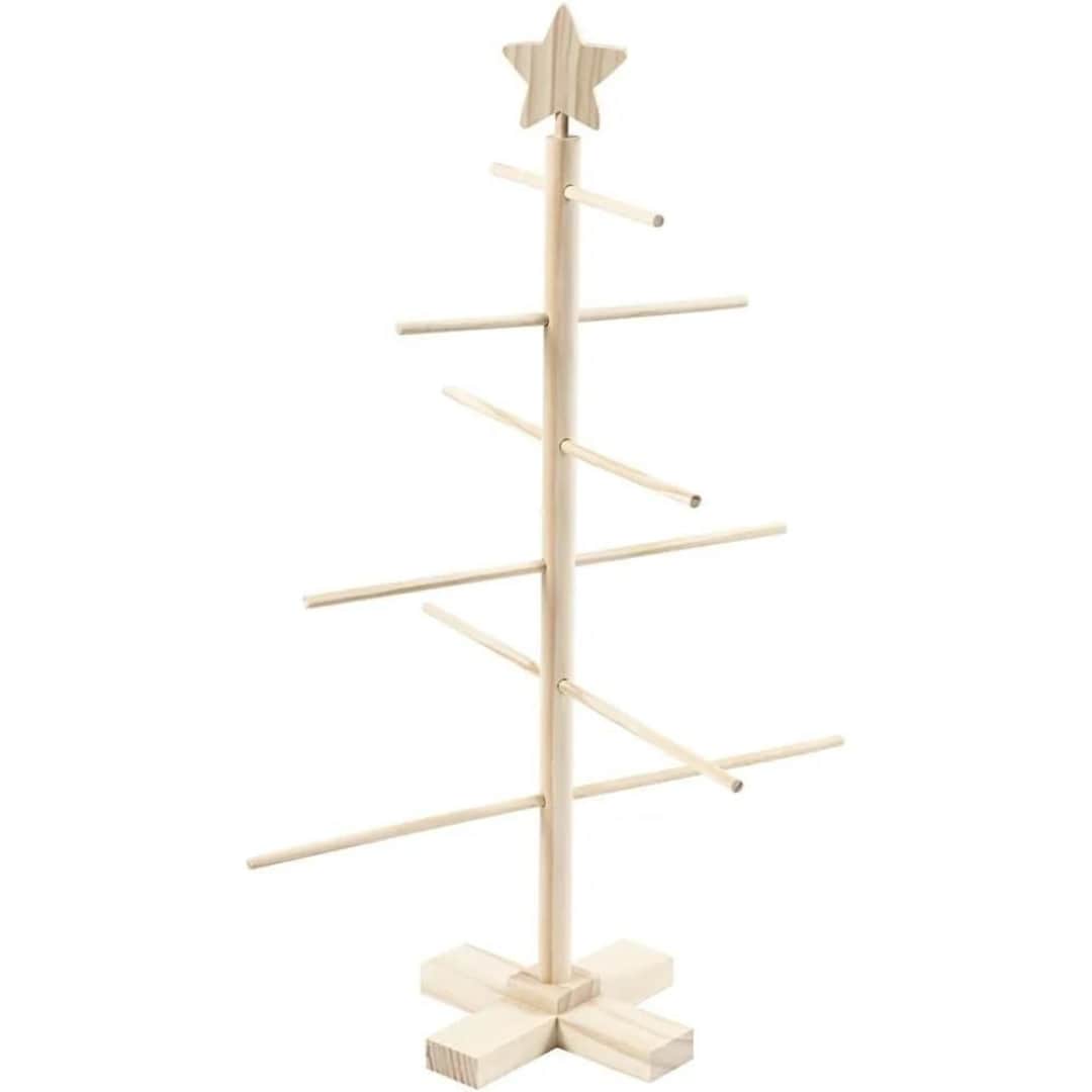 Wooden Christmas Tree Self Assembly Ideal for Displaying Your Handmade ...