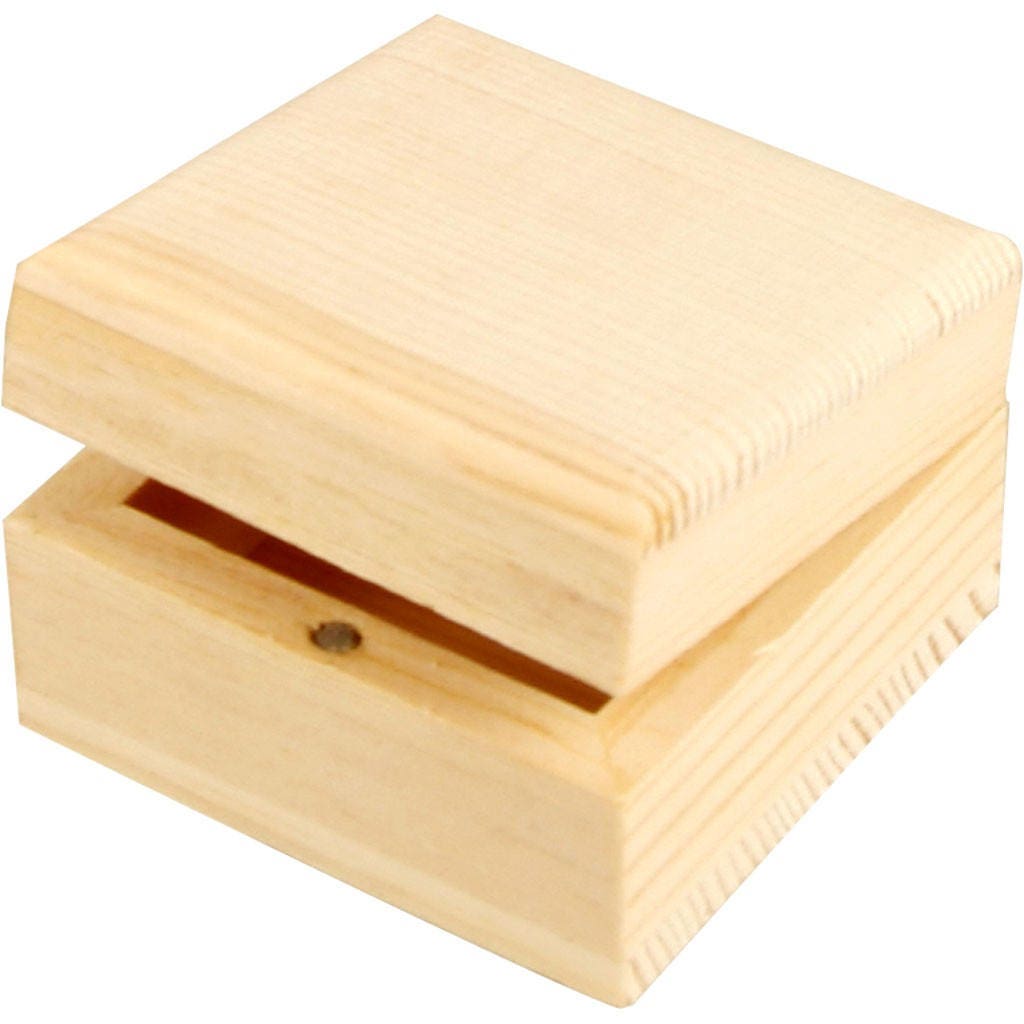 Mini Wooden Wholesale Jewellery Trinket Box Magnetic Catch to Paint ...