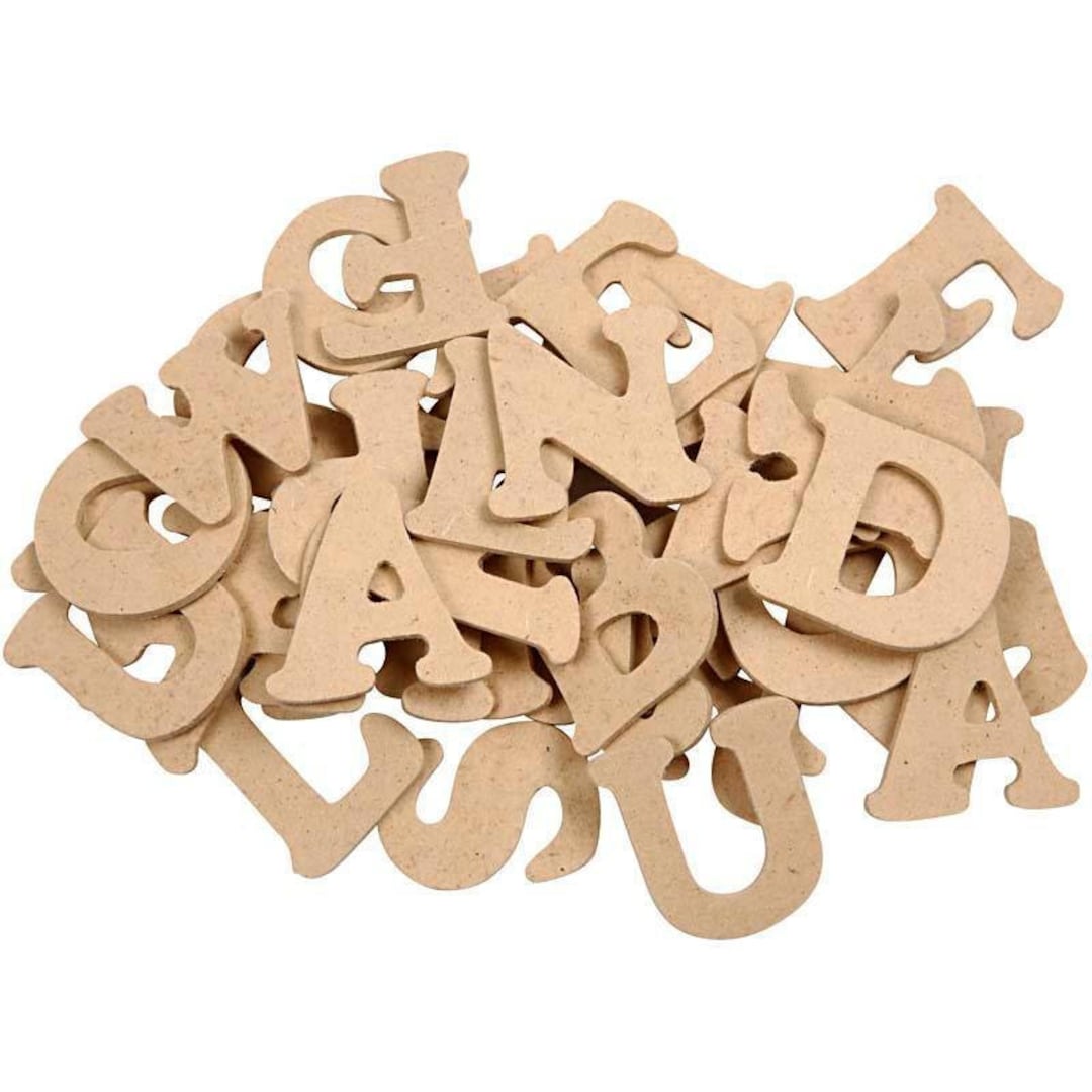 26 4cm Wooden Alphabet Letters MDF Free Standing Hanging - Etsy