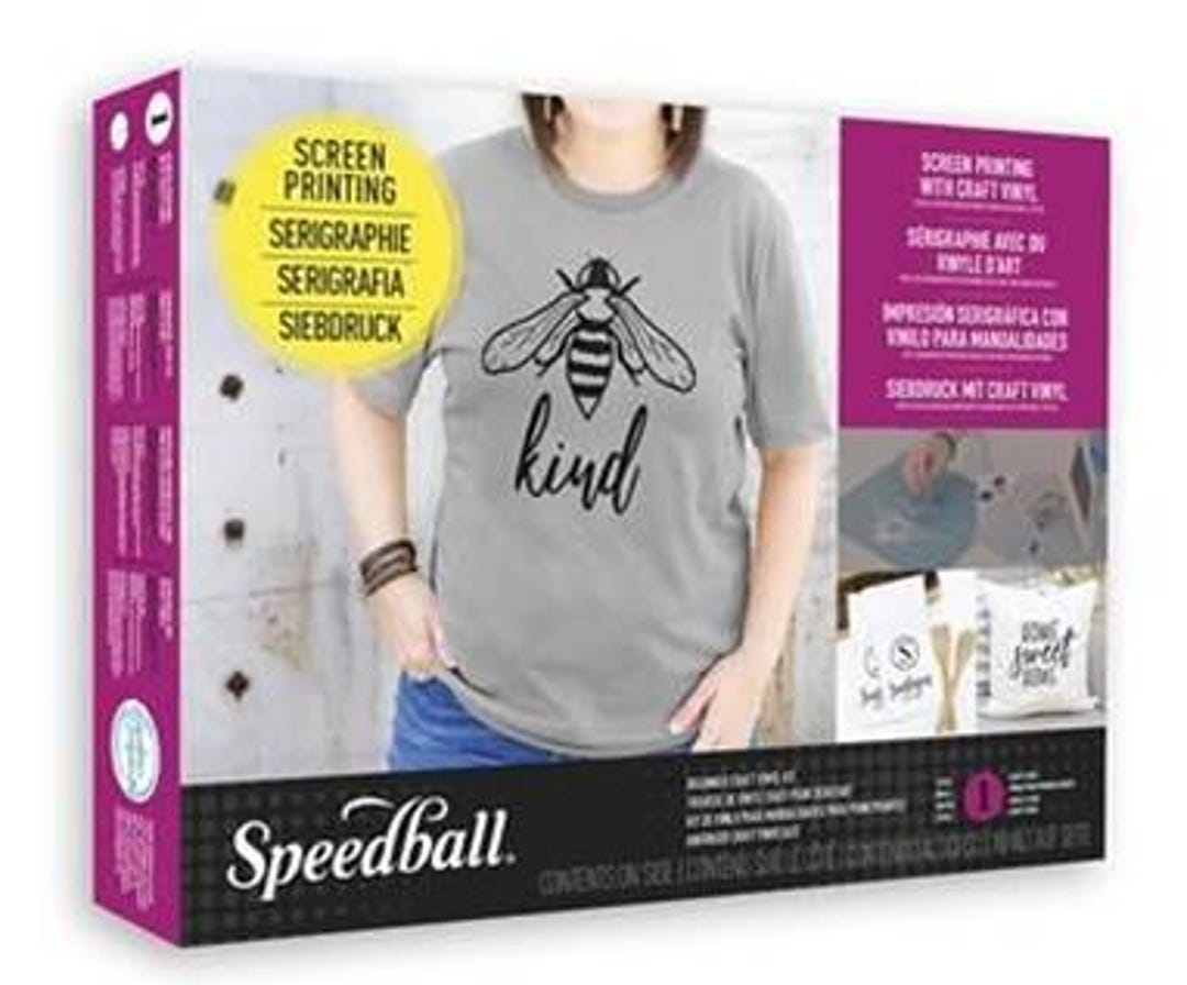Speedball Beginner Screen Printing Craft Vinyl Kit - All Materials ...