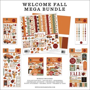 Crafter's Welcome Fall Mega Bundle Fall Home Decorations Scrapbooking ...