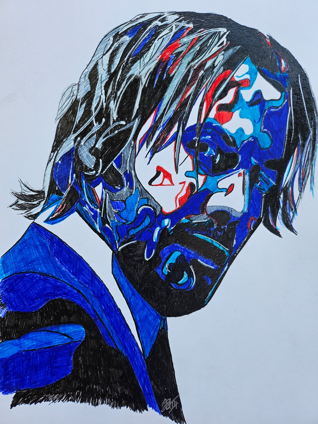 Wick Unleashed: A Pen and Ink Fury - Etsy