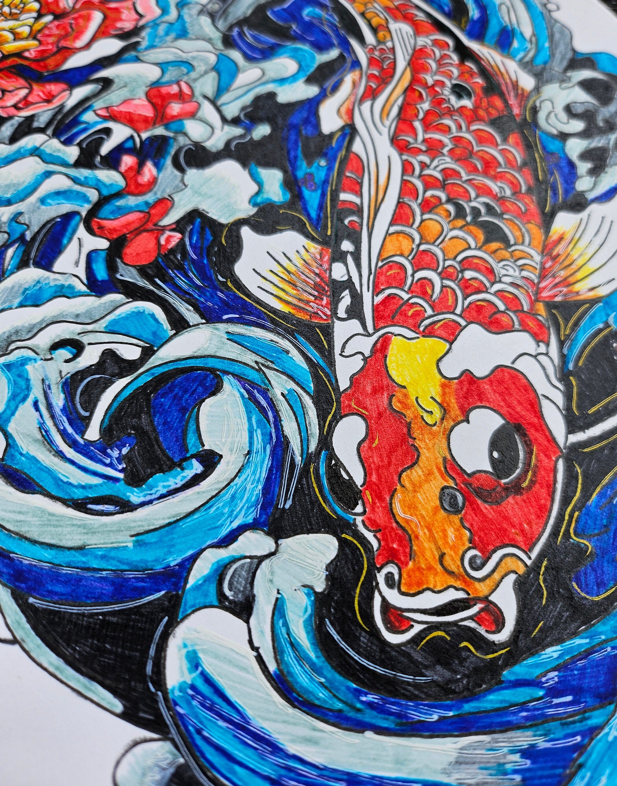 Koi Perseverance - Etsy