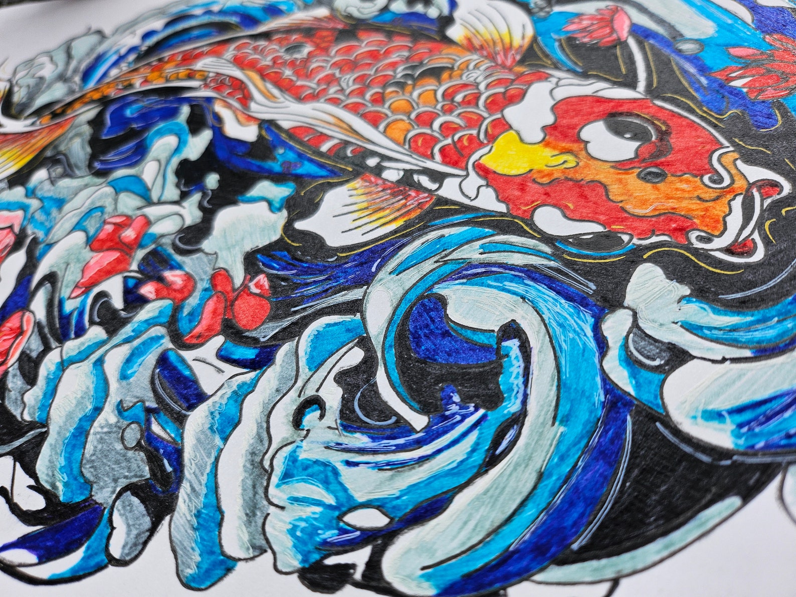 Koi Perseverance - Etsy