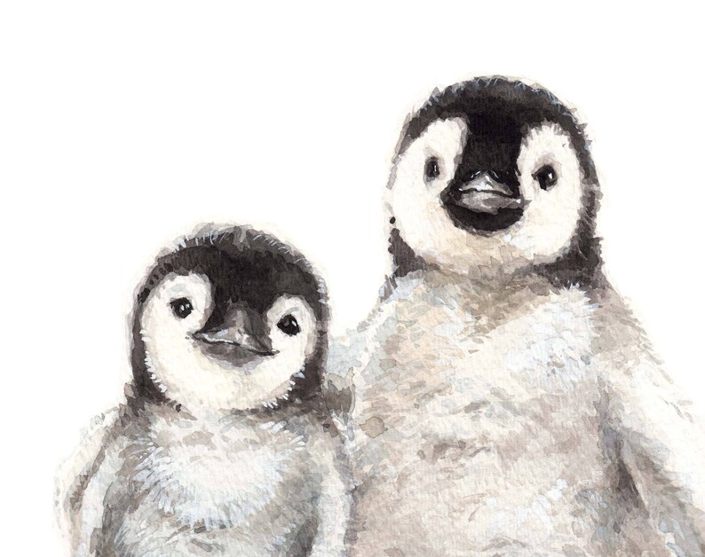 Three Little Penguins 3 Prints for Children's Room, Nursery Art ...