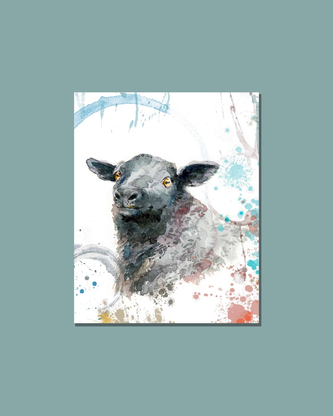 Color Me Black Sheep Print From My Original Watercolor - Etsy