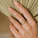 MALAYSIA Ring Set in 14k Gold-filled With White Agate, Creative ...