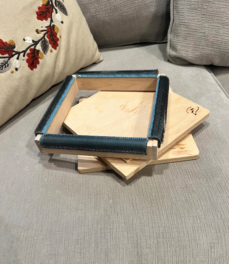 6.5 X 6.5 Punch Needle Frame on Lazy Susan Base - Etsy