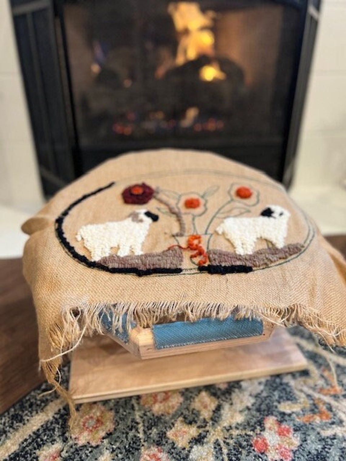 UNSTAINED Swivel Rug Hooking Lap Frame | 11x14 Inside Hooking Area - Etsy