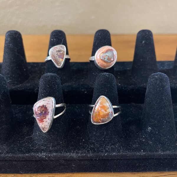 Pink Fire Opal Ring - Etsy