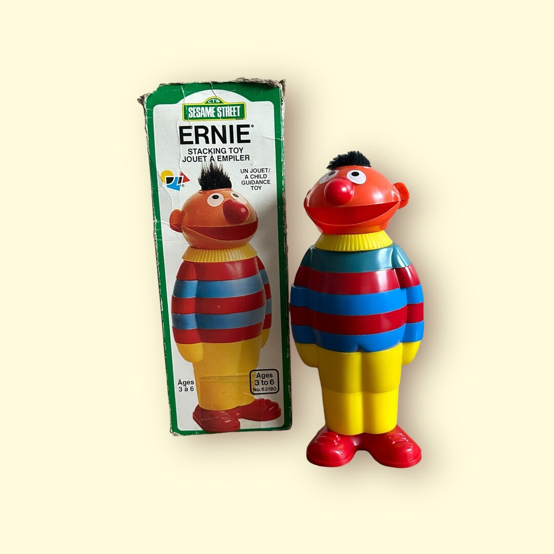 Vintage Sesame Street Stacking Ernie Toy 1975 With Box - Etsy