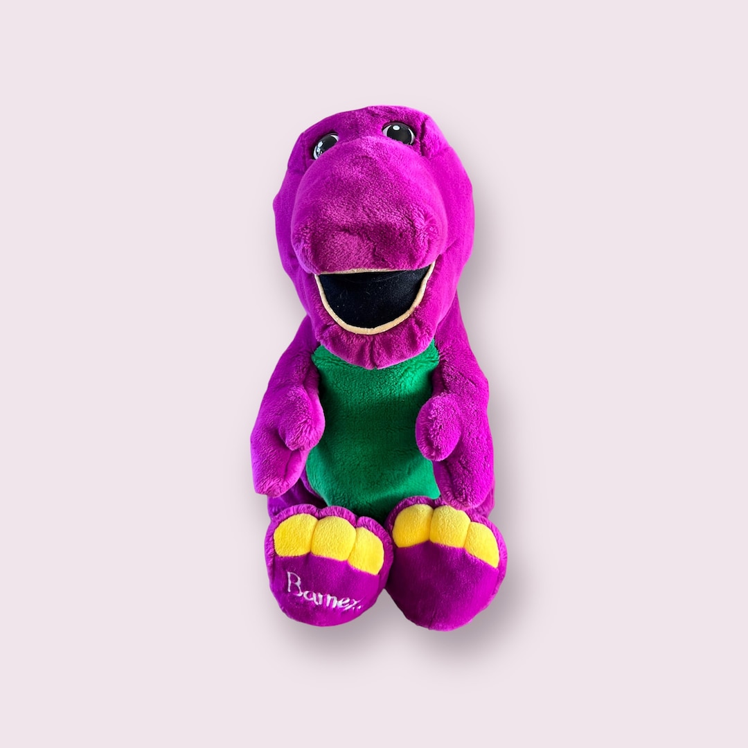 Over 2 Feet Tall 1990s Barney Plush XL - Etsy
