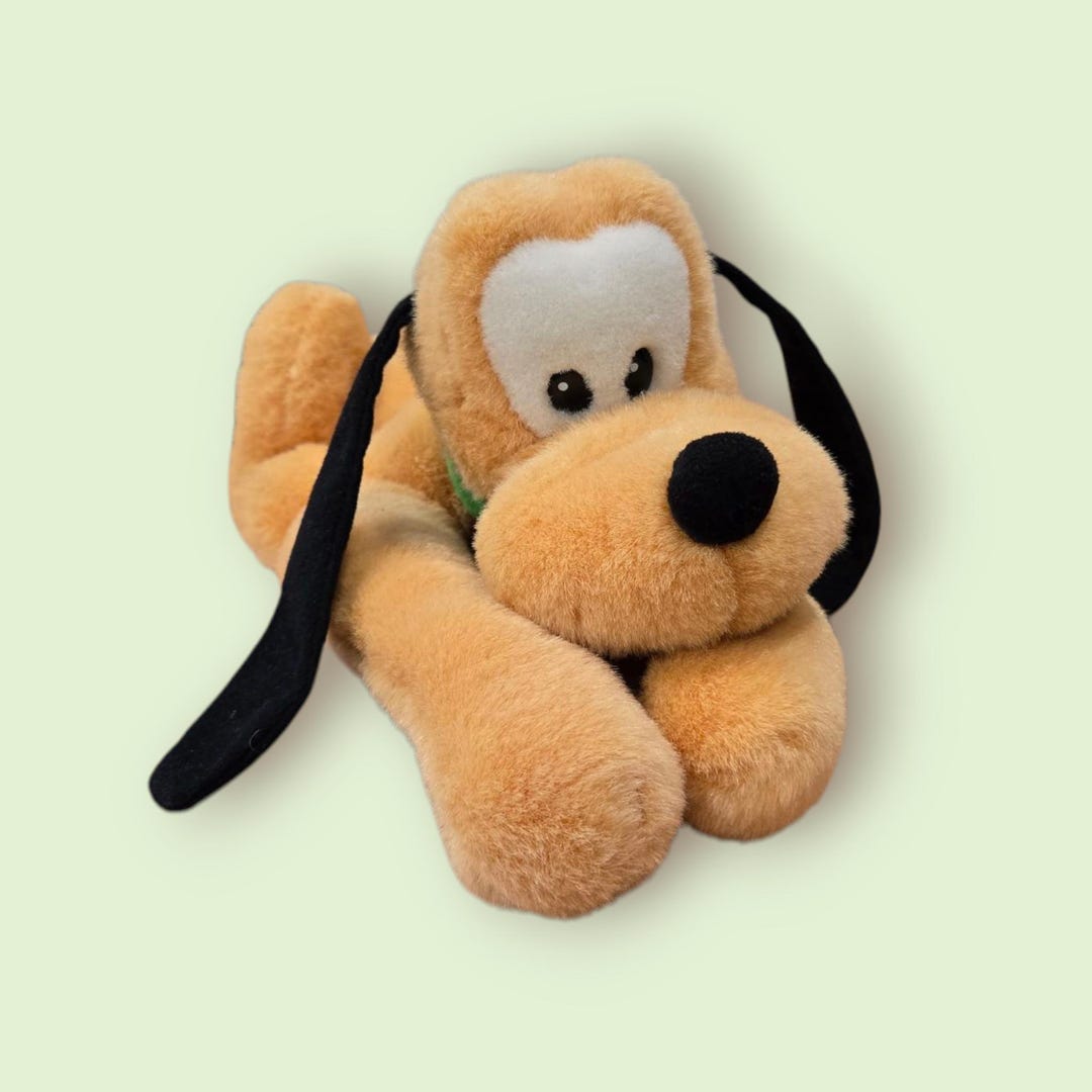 Vintage 1990s Disney's Pluto Laying Down Plush - Etsy